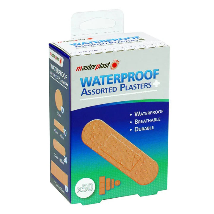 Buy MasterPlast Assorted Waterproof Plasters (Pack of 50) – Suki's Cash ...