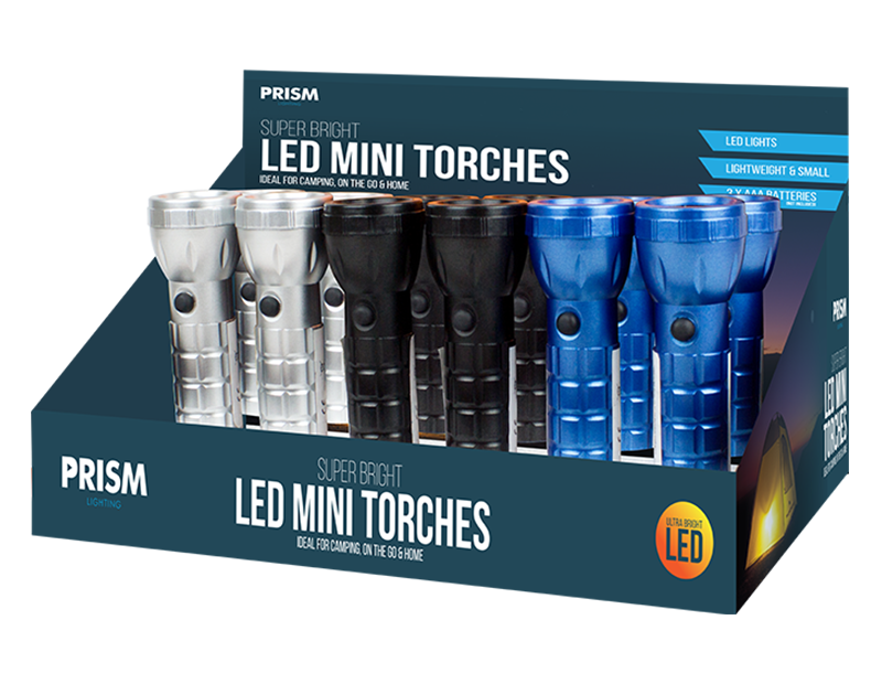 24 x Mini LED 6" Torches With PDQ | Buy Mini LED Torches Wholesale UK ...