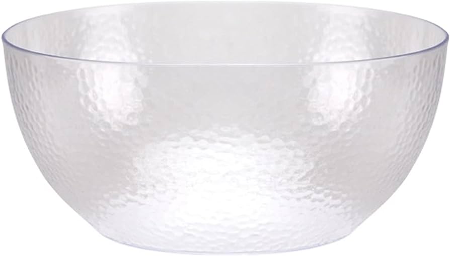 60oz Clear Plastic Pebble Serving Bowl | Party Serving Trays | Plastic ...